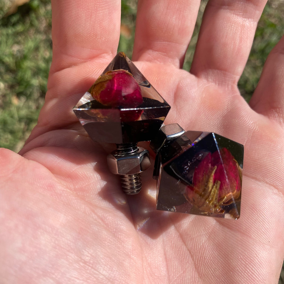 Rose Diamond License Plate Bolts – Vicious Cycles Store